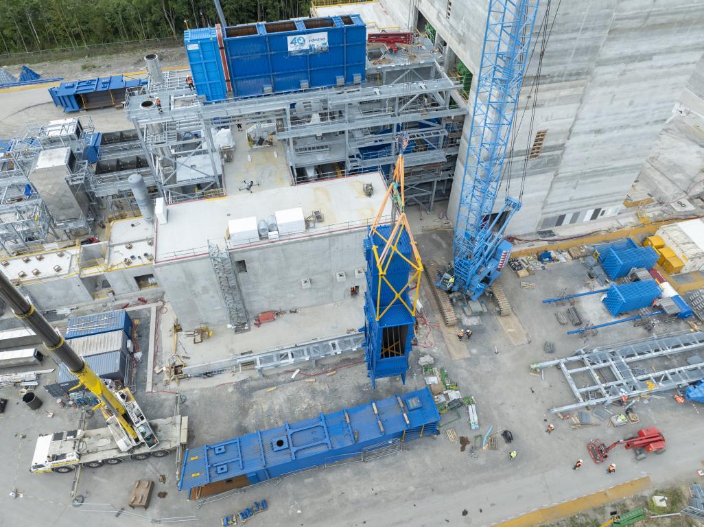 Future UVE de Labeuvrière : une chaudière de 46 tonnes prend place ...