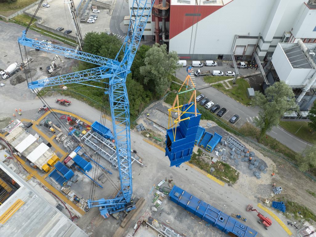 Future UVE de Labeuvrière : une chaudière de 46 tonnes prend place ...